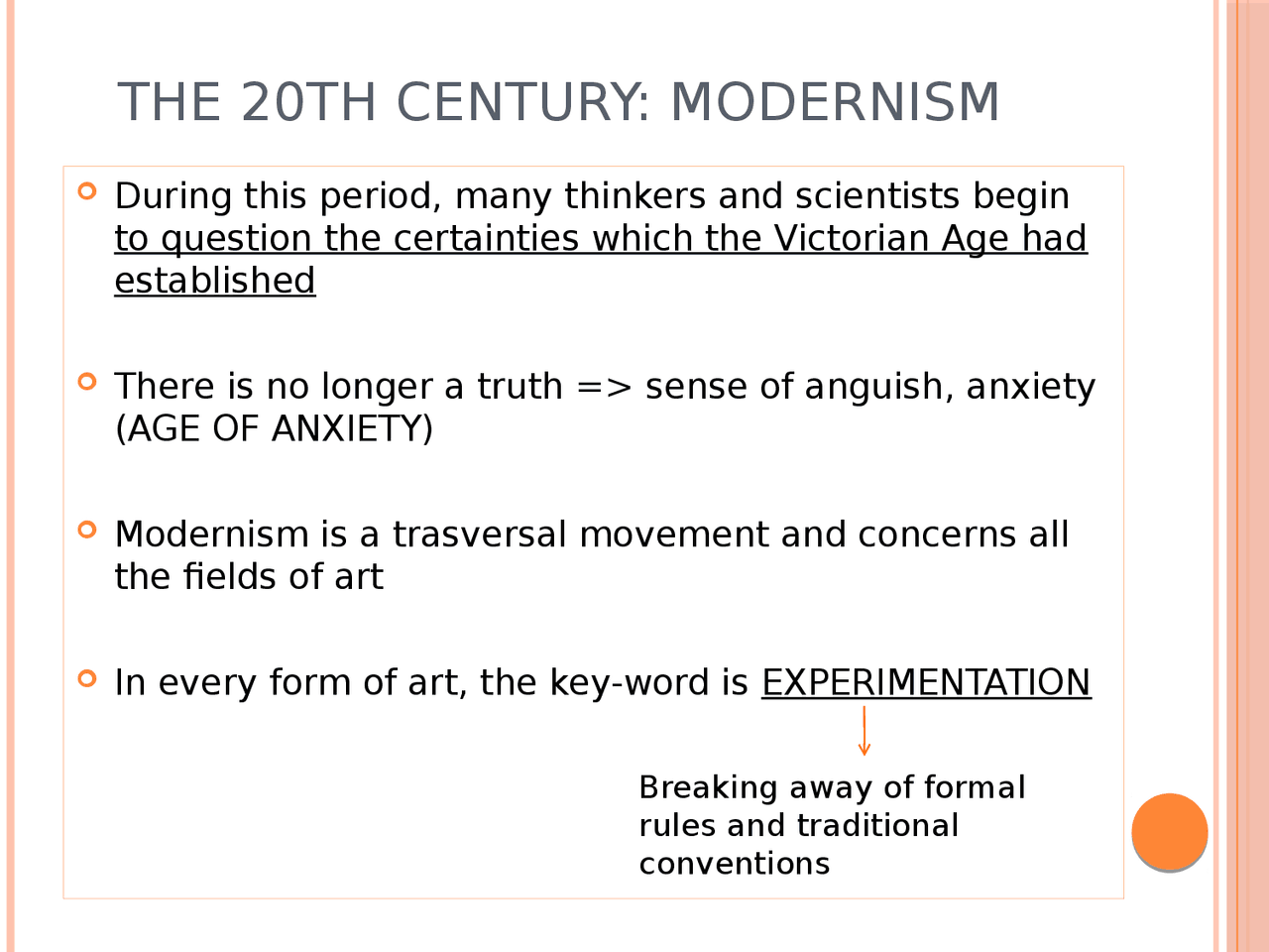 The 20th Century And Eliot Pptx Docsity