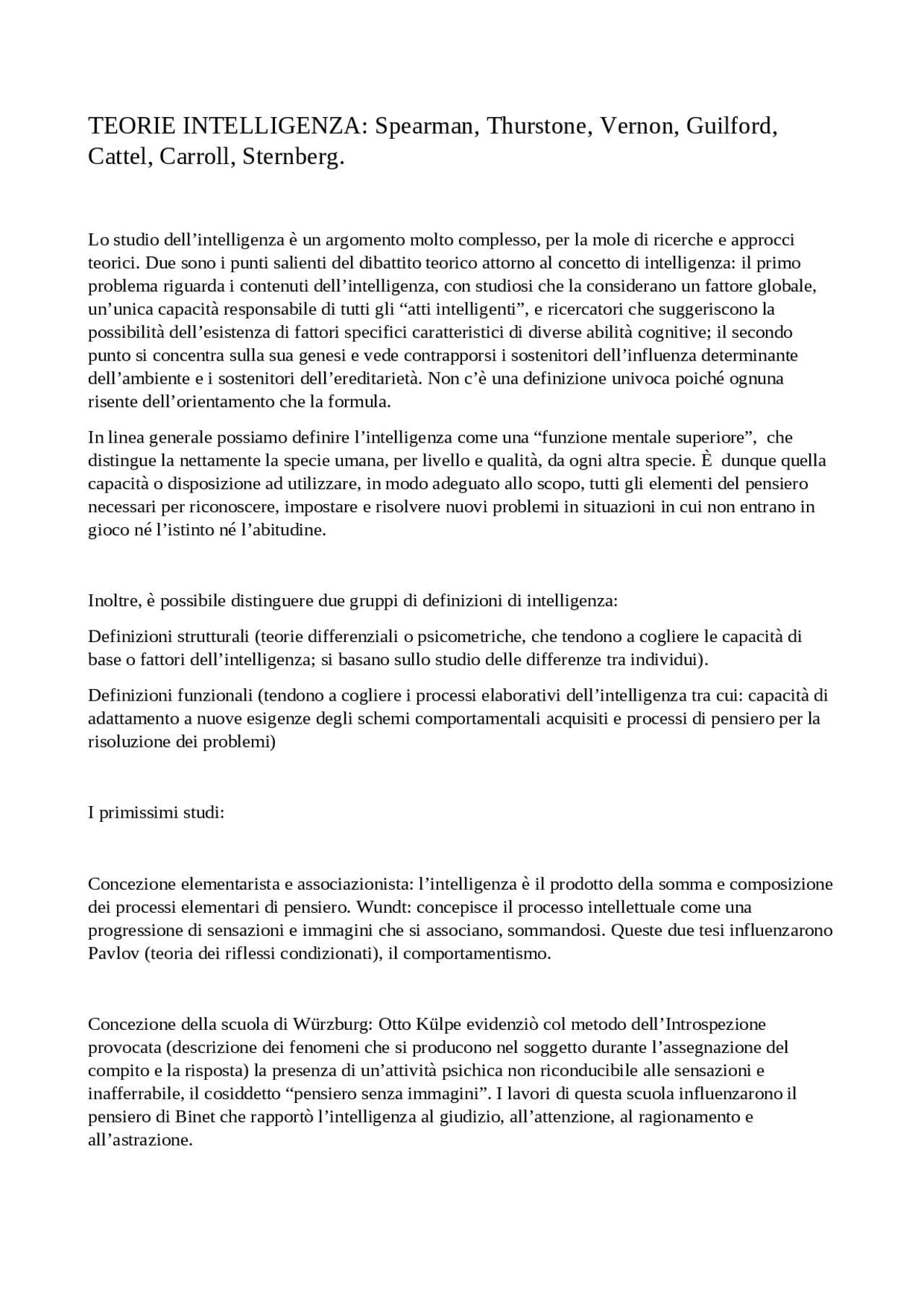 Appunti Utili Per La Preparazione Del Tfa Docsity