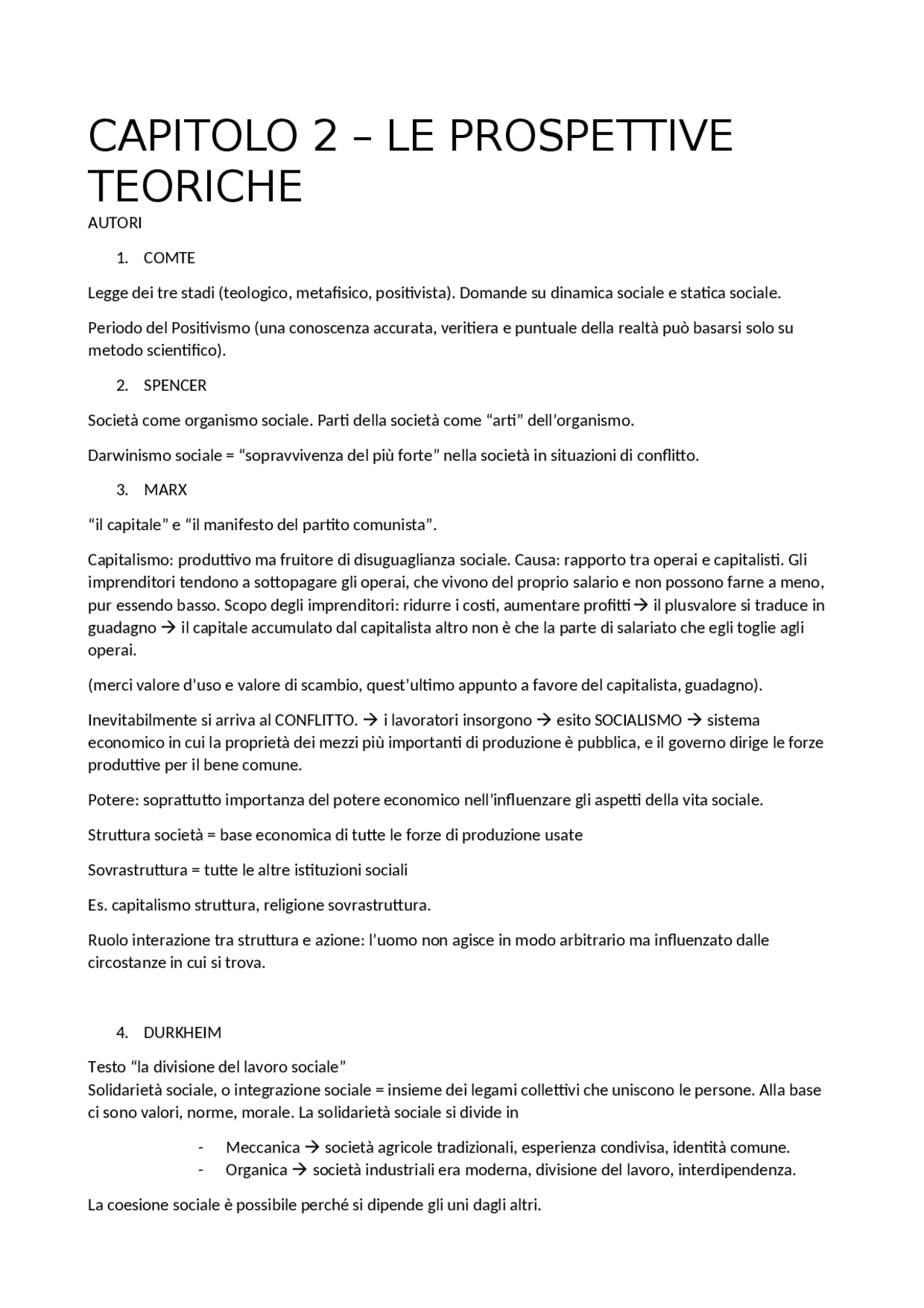 Sociologia Generale Capitolo 2 Scienze E Tecniche Psicologiche Docsity