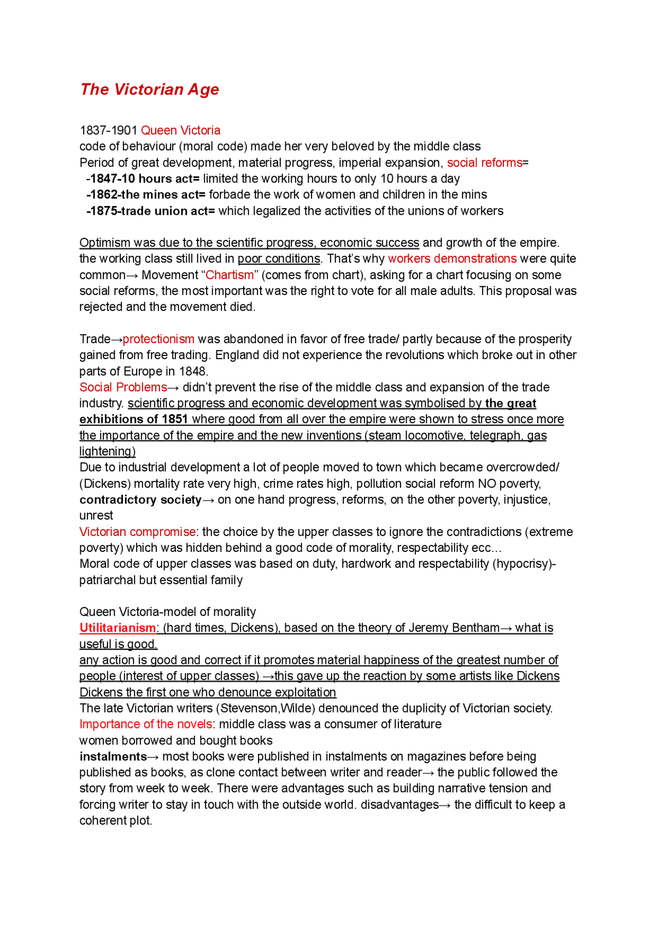 Programma Inglese Quinto Docsity