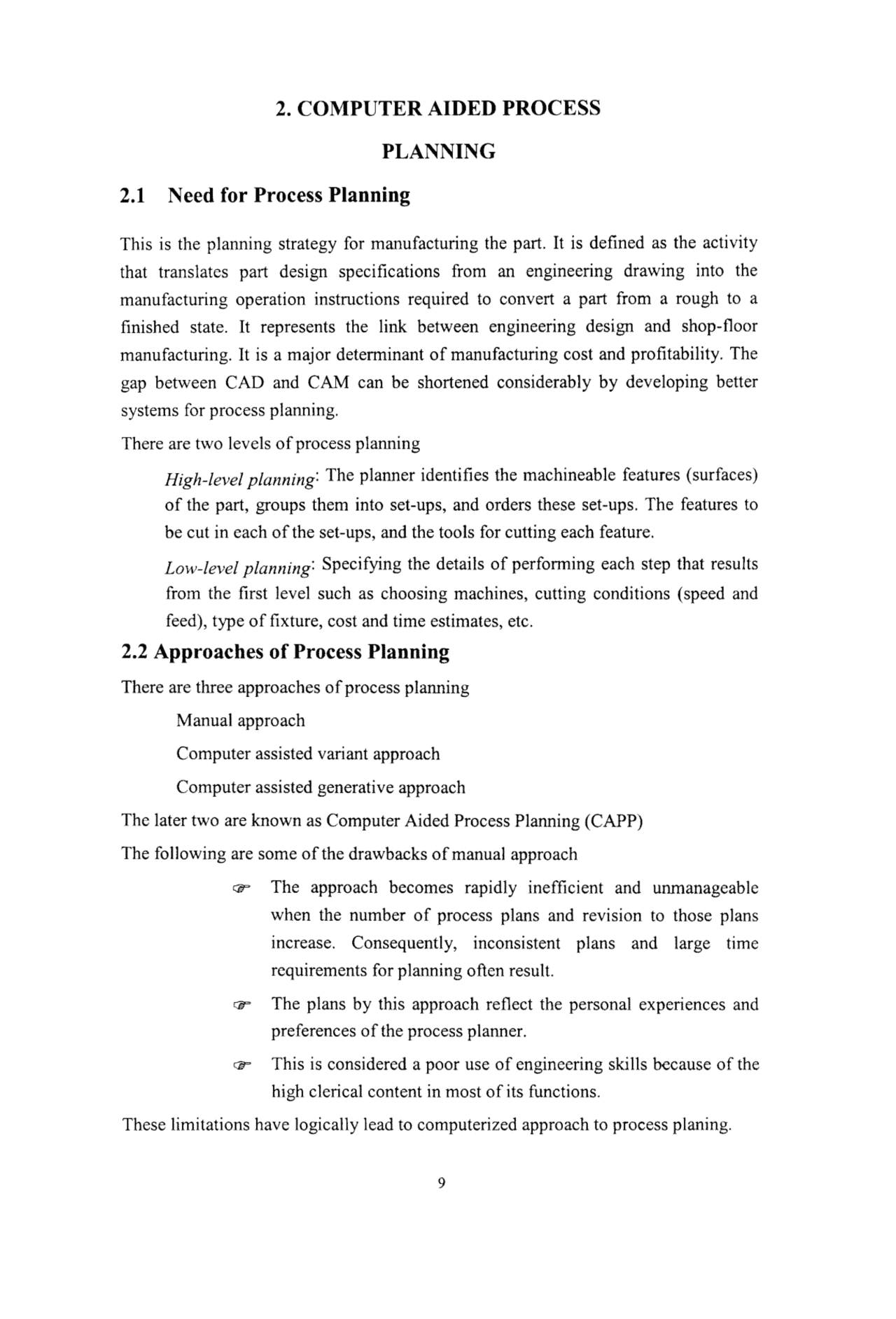 Computer Aided Process Planning - Docsity