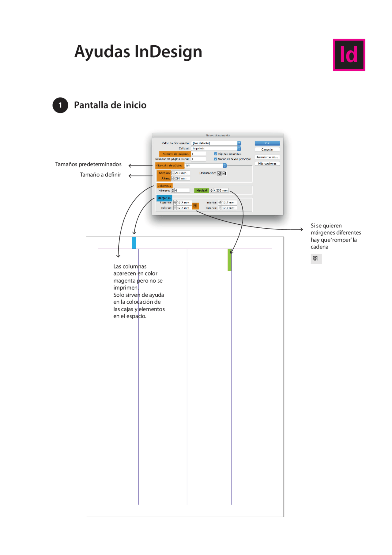 Ayudas InDesign de Edición - Docsity