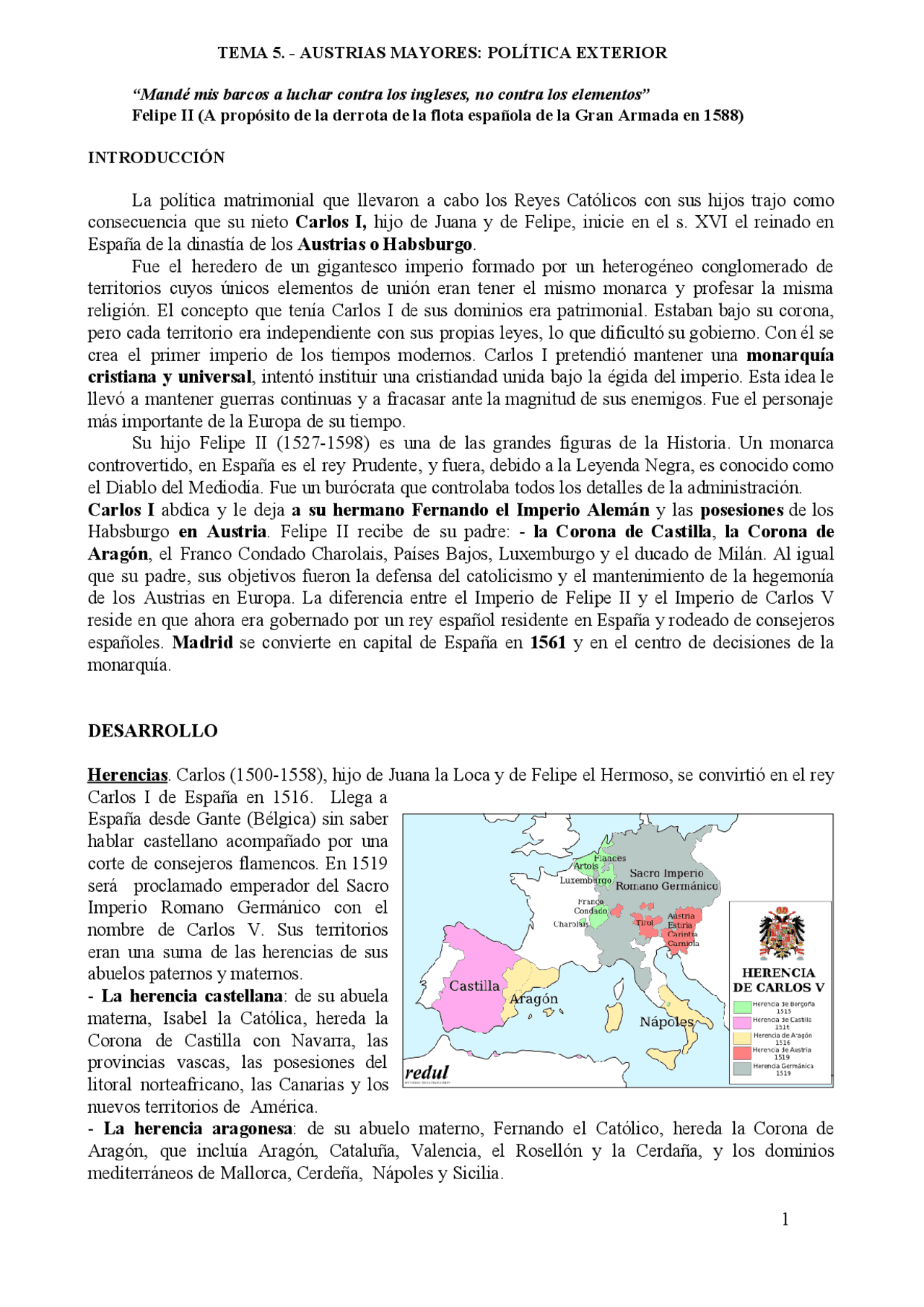 Temas De Historia De España 2 De Bachillerato Docsity