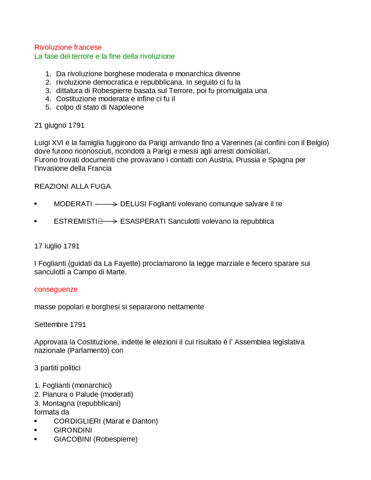 Rivoluzione Francese Docsity