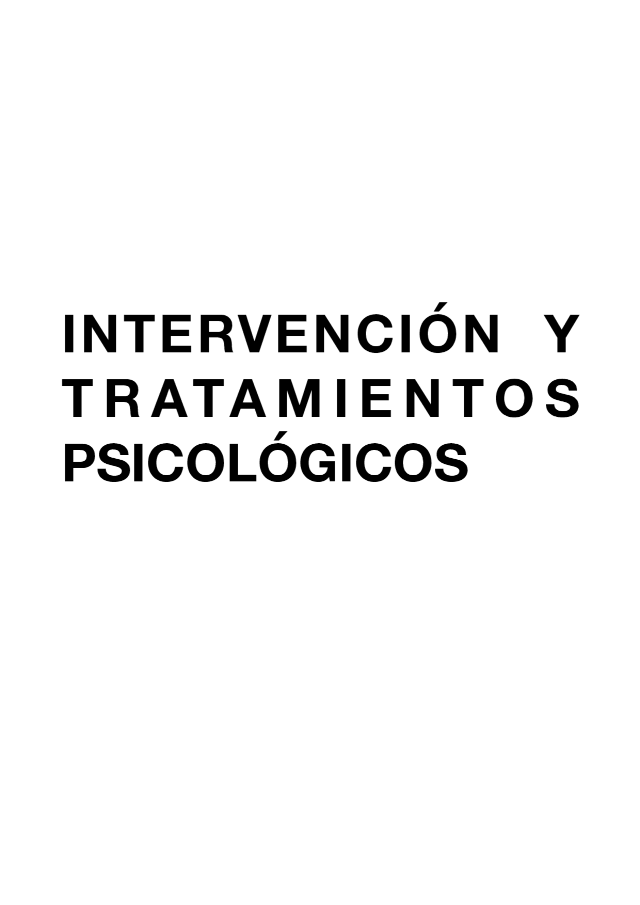 Intervencion Y Tratamiento Docsity