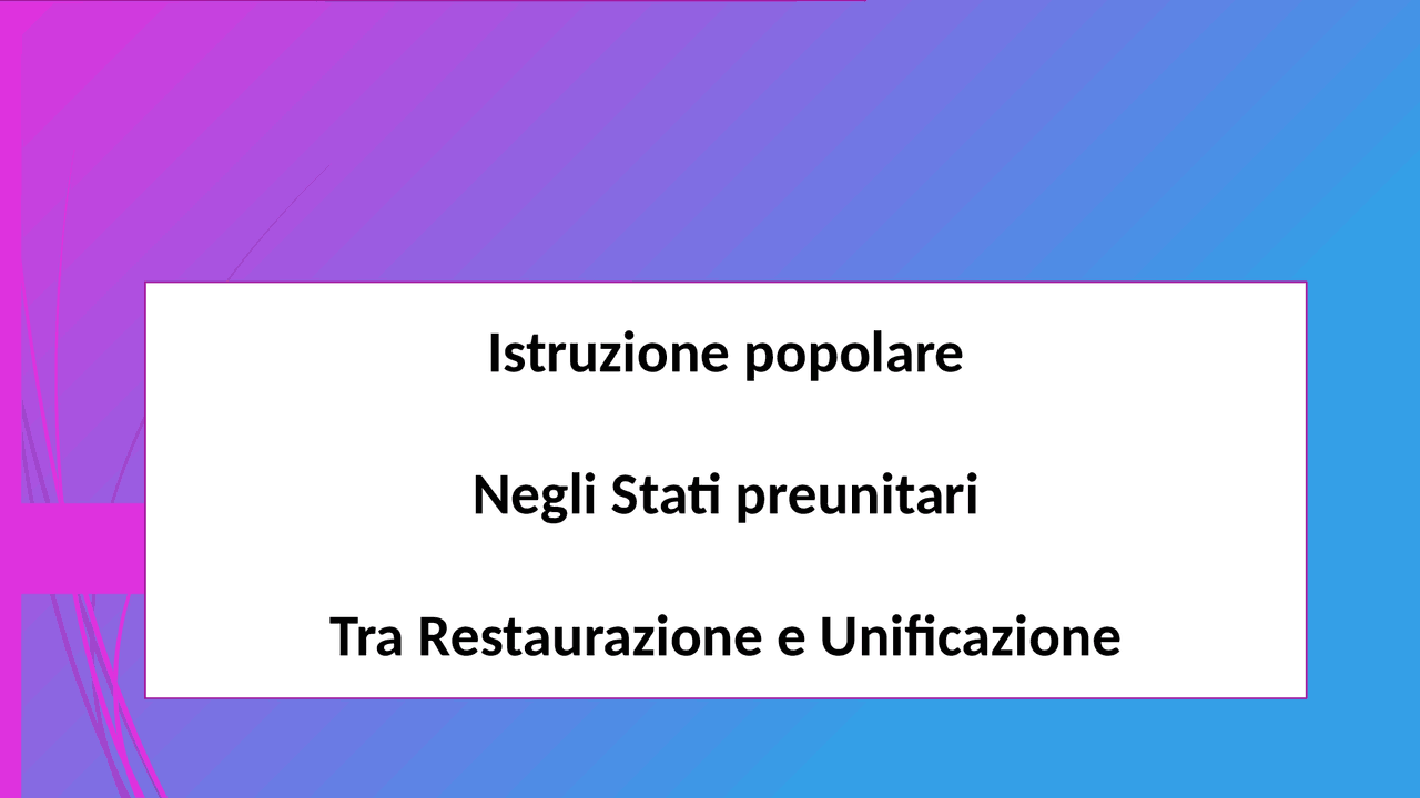 Slides Storia Delle Istituzioni Educative Docsity