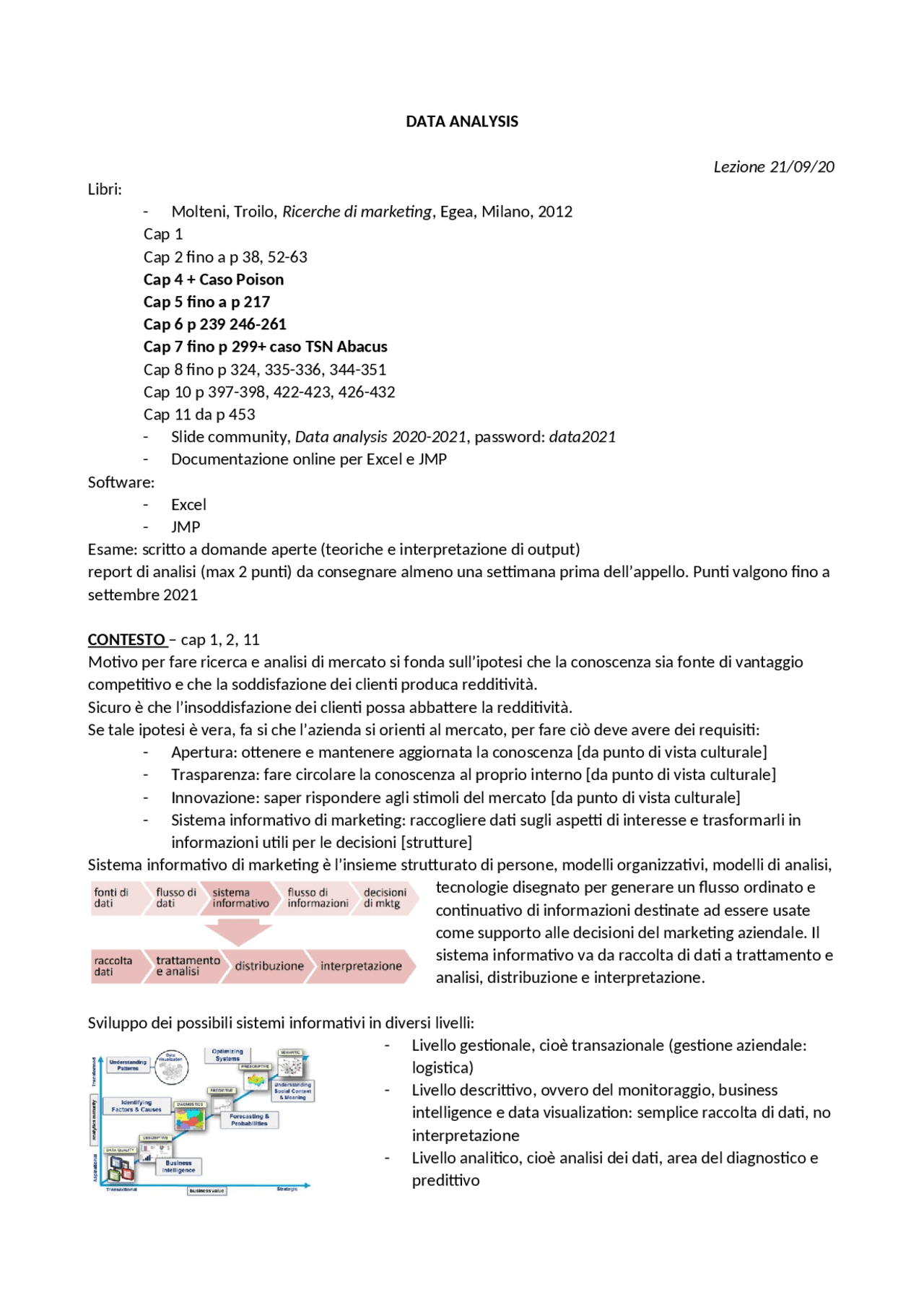 Data Analysis Appunti E Slide Docsity