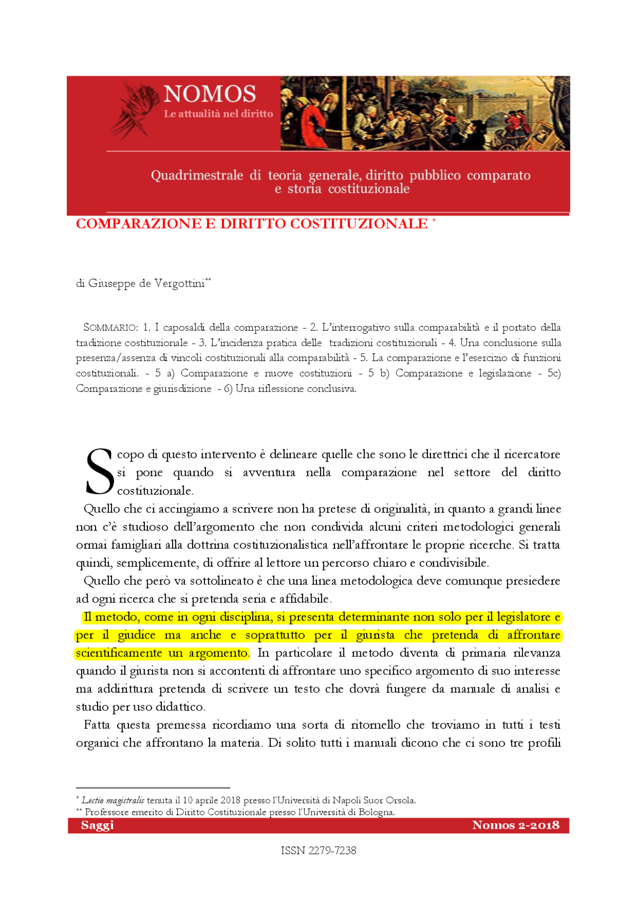 Riassunto Di Pubblico Comparatp Docsity