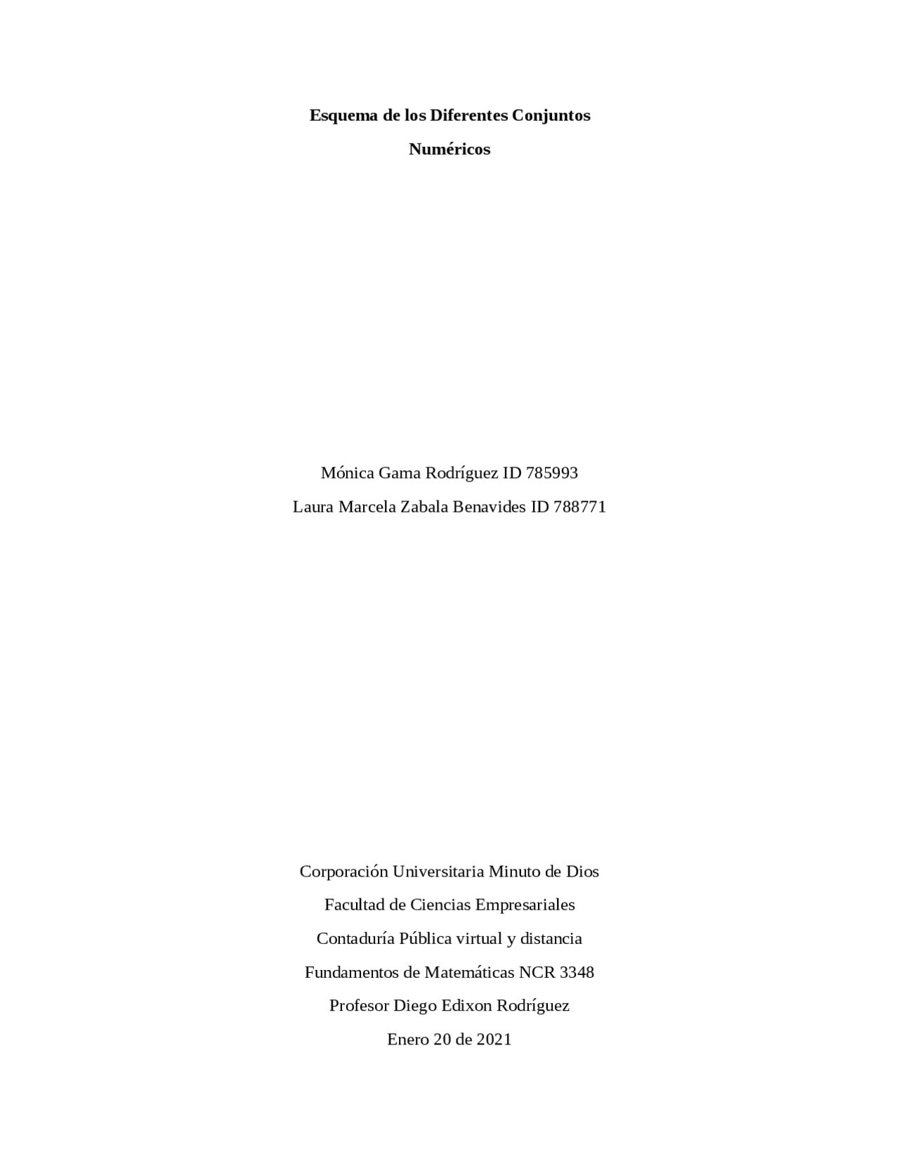 Conjuntos Numéricos Docsity