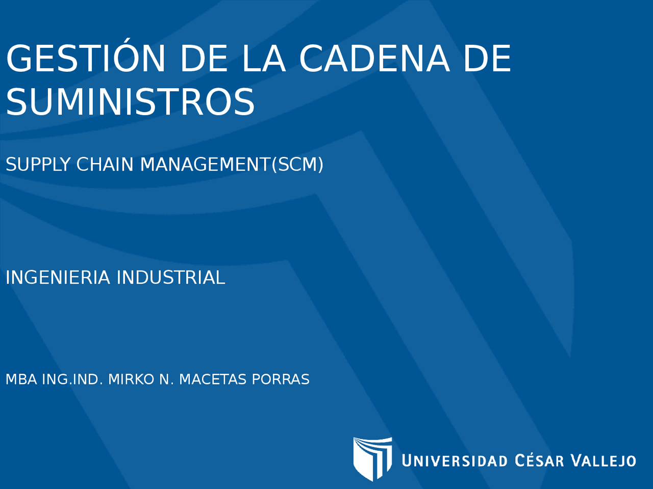 Cadena De Suministros Diapositivas De Gestión De Calidad Docsity