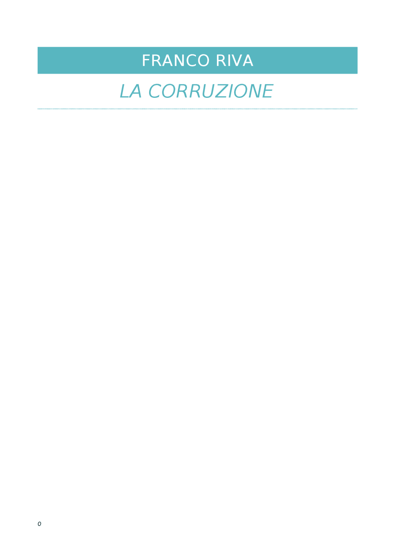 Franco Riva La Corruzione Docsity