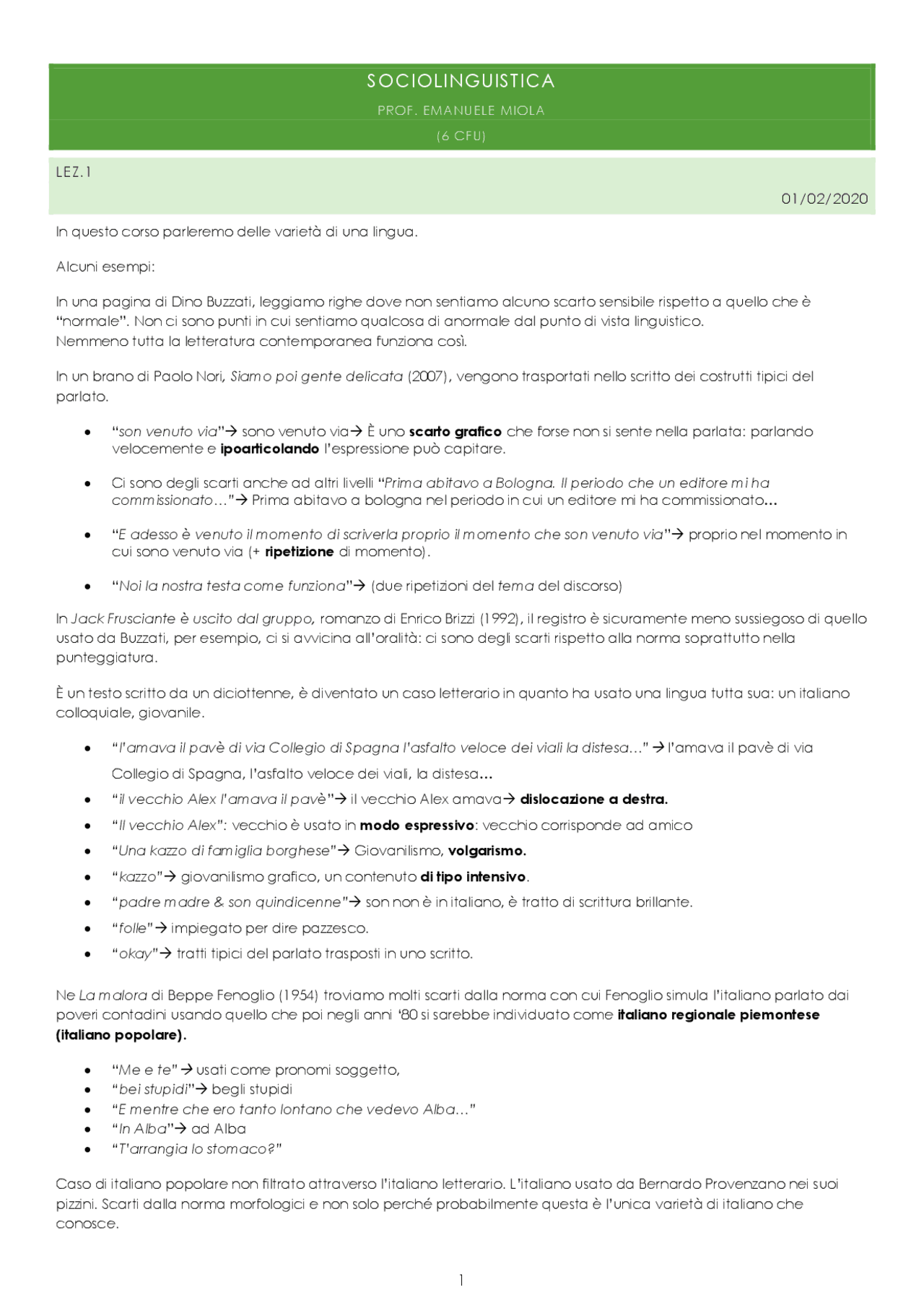 Appunti Di Sociolinguistica Lezione Manuale Riassunto Docsity