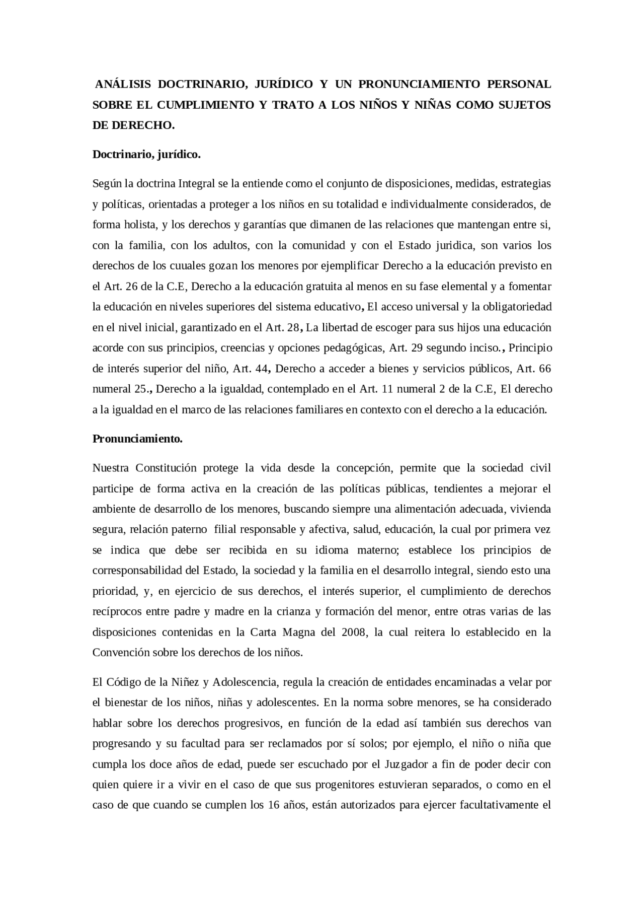 Derecho De Menores Foro Docsity
