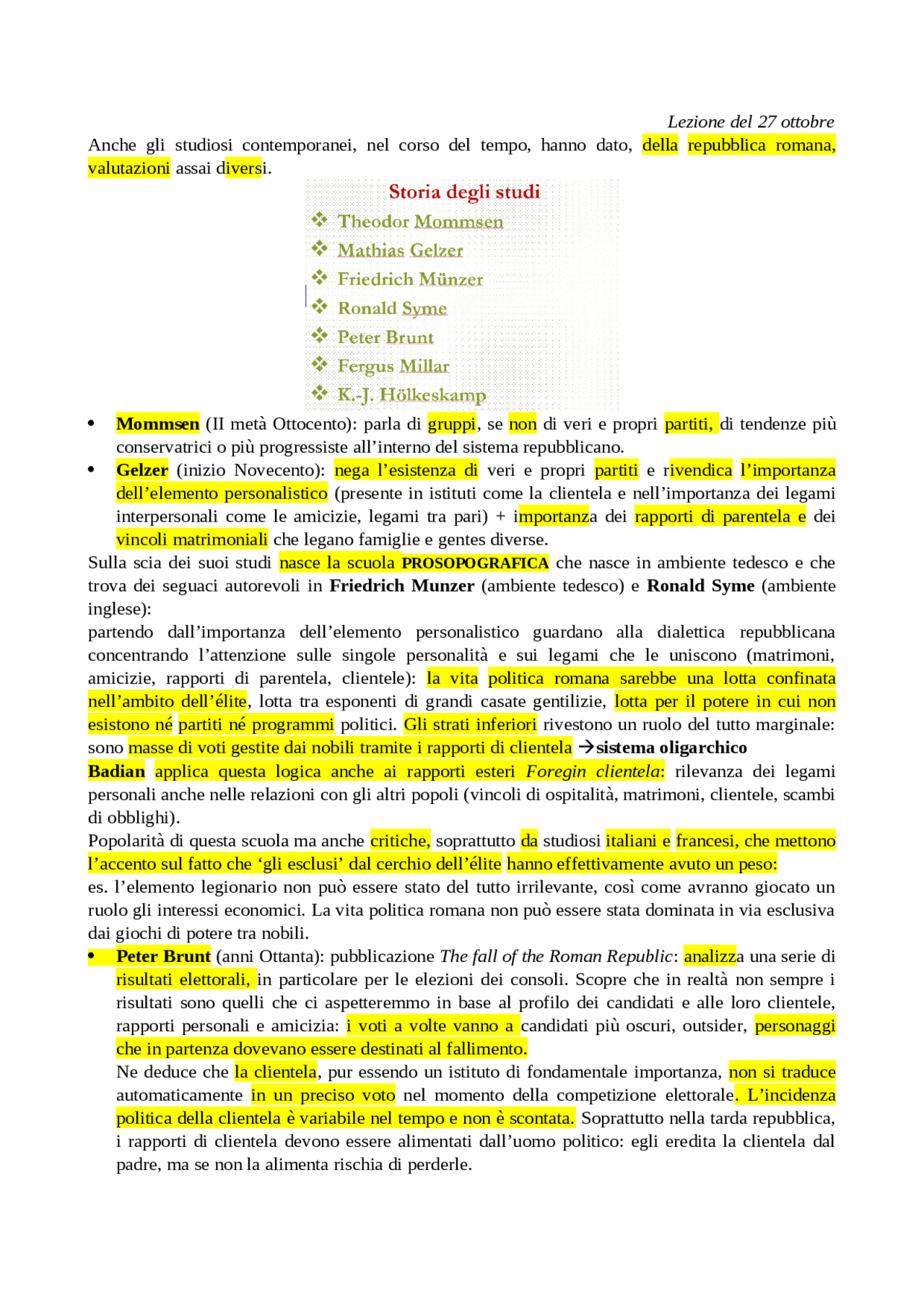Riassunto Slide Del Corso Docsity