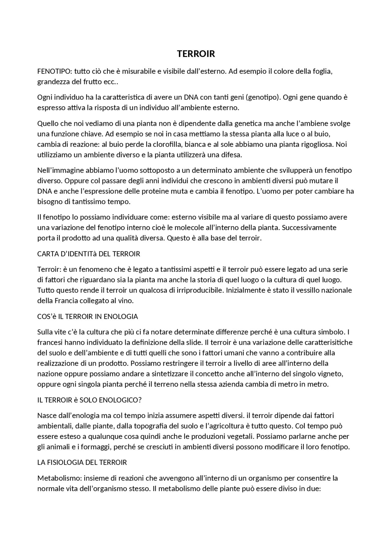 Appunti Prodotti Vegetali Secondo Anno Docsity