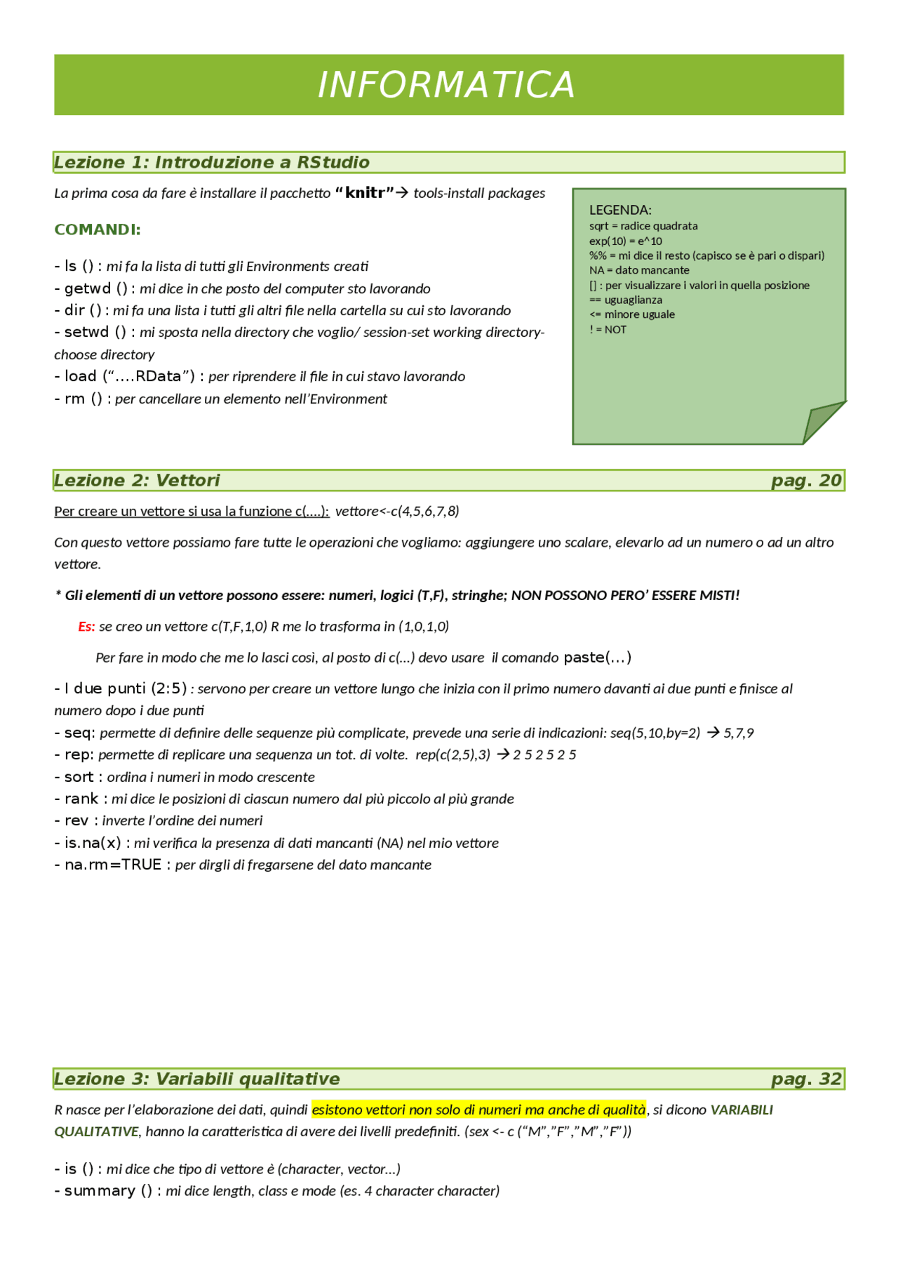 Pratica E Teoria Informatica Docsity