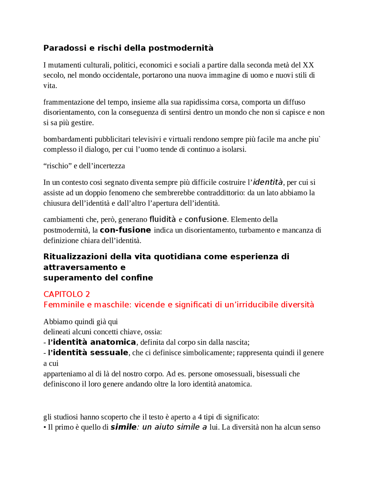 Riassunti Ciclo Di Vita Docsity