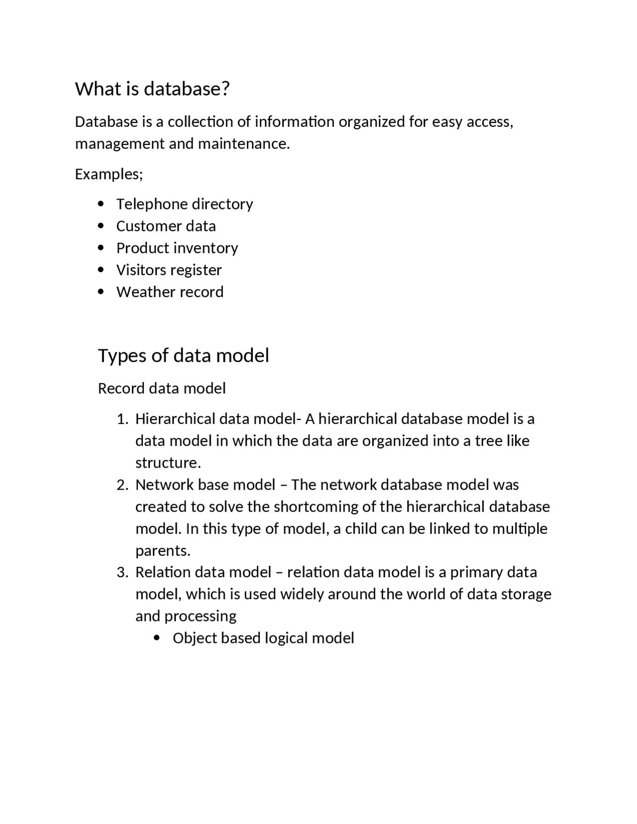 Database primary and foreign key - Docsity