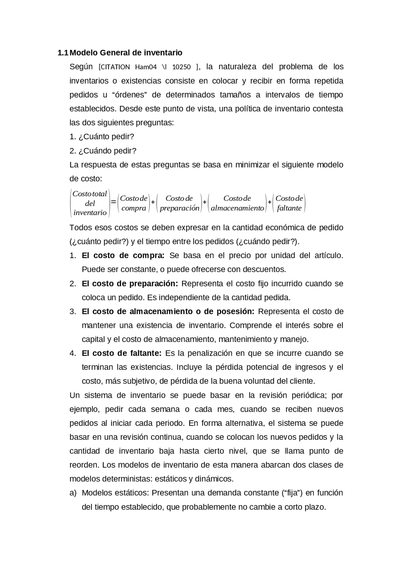 Modelo General De Inventario Apuntes De Informática Docsity