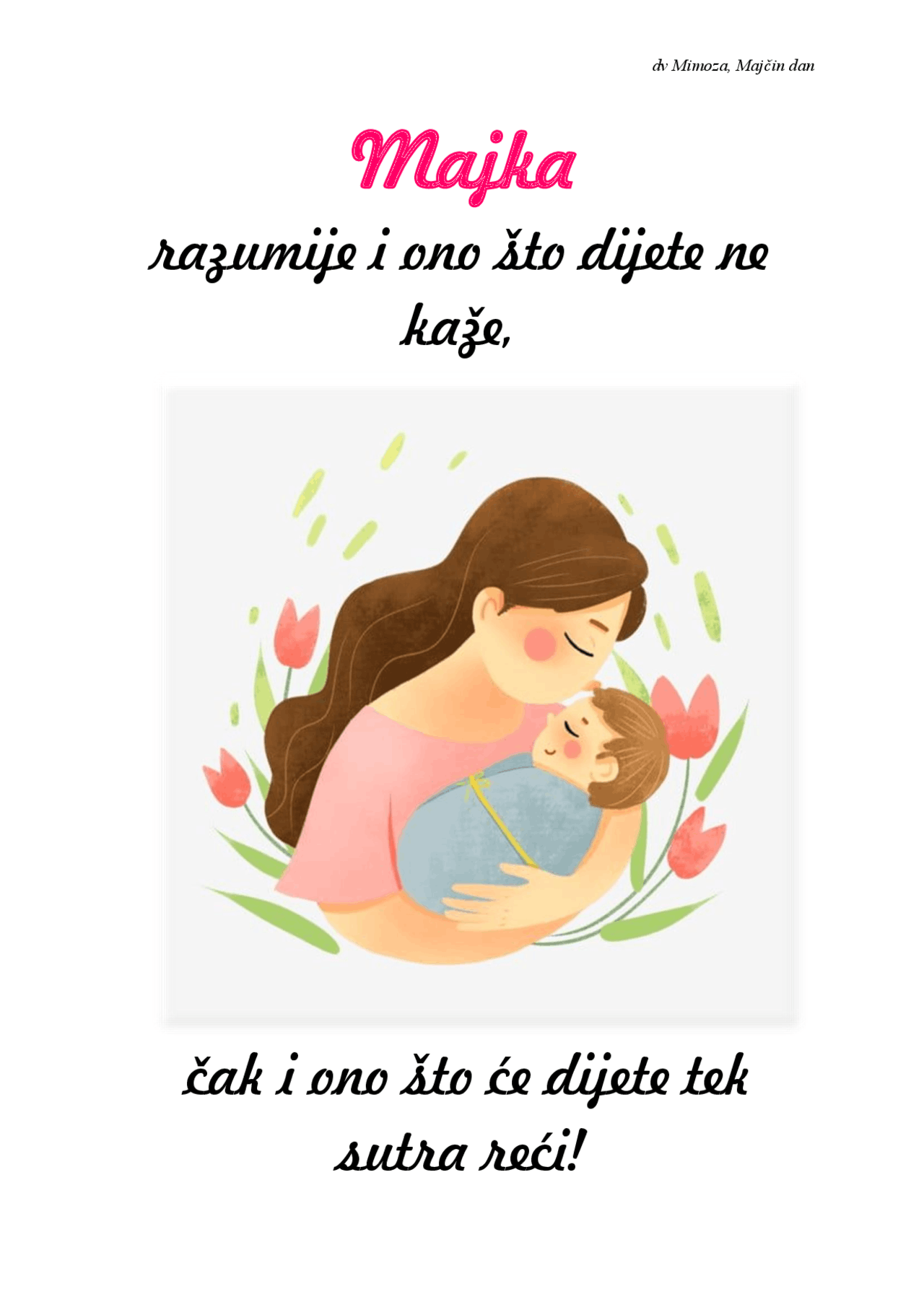 Majka je primarni odgojitelj djeteta citat | Beleške' predlog ...