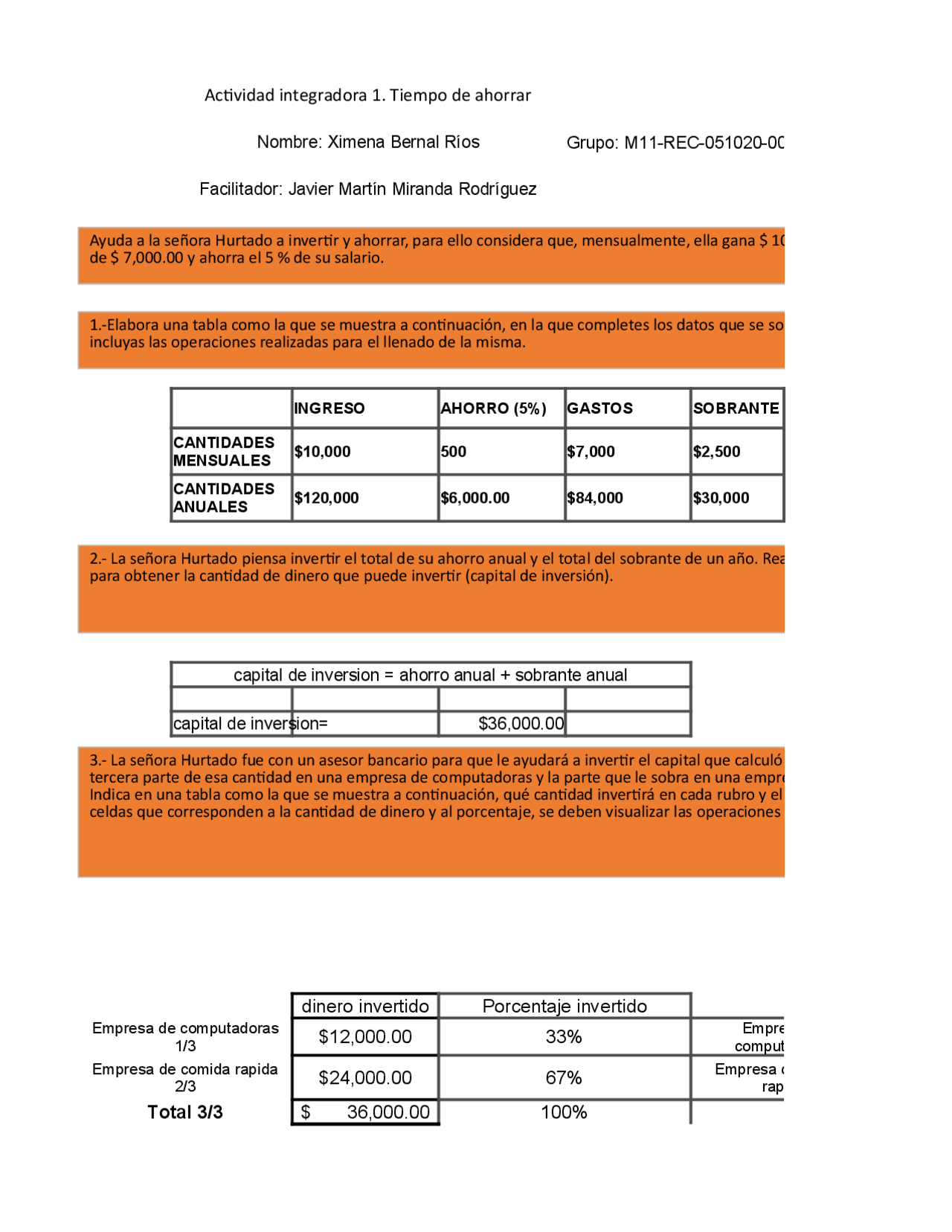 Metematicas tiempo de ahorrar - Docsity