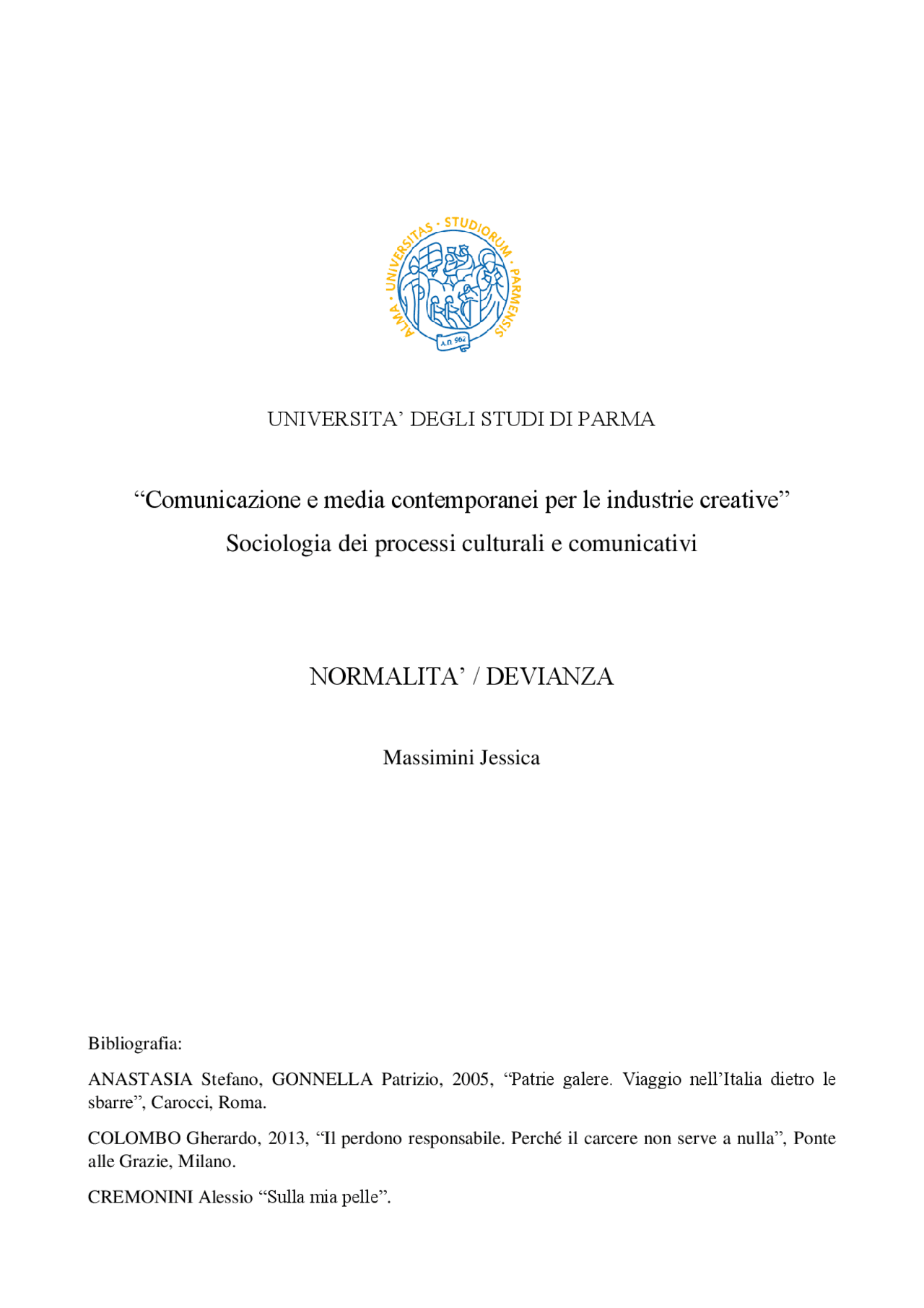 Normalità E Devianza Docsity