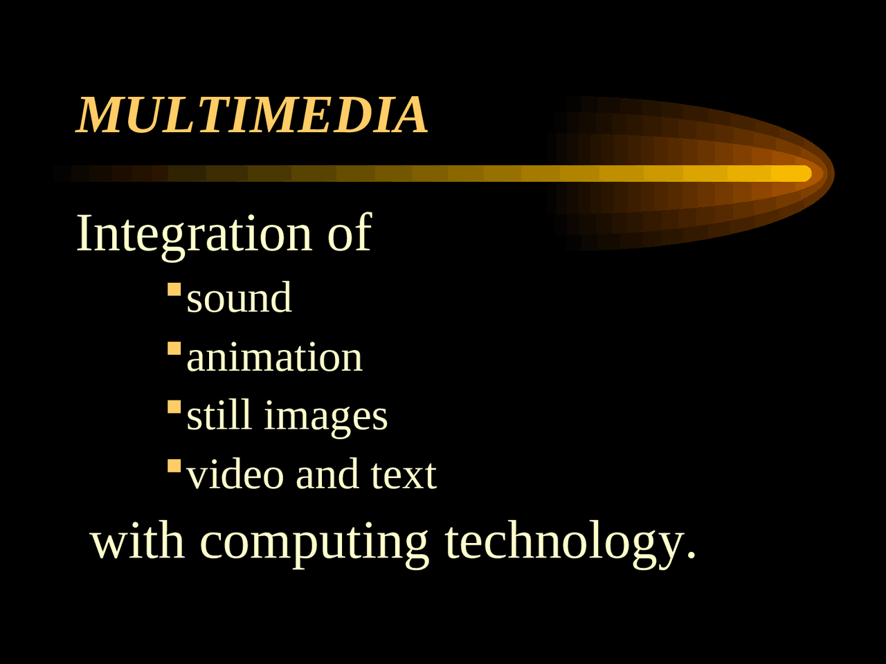 Multimedia Of Computer Concepts Docsity