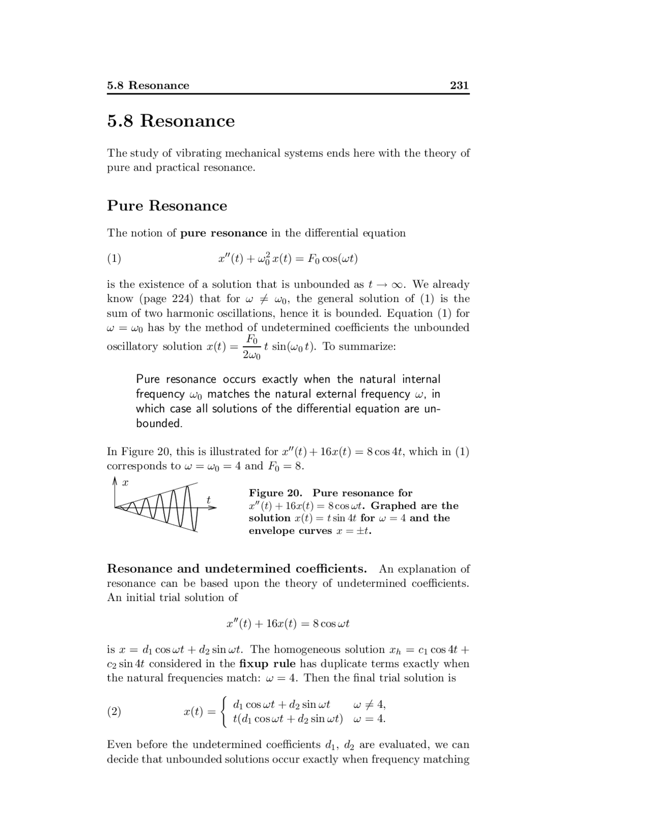 Lecture Notes On Resonance Lecture Notes Engineering Mathematics