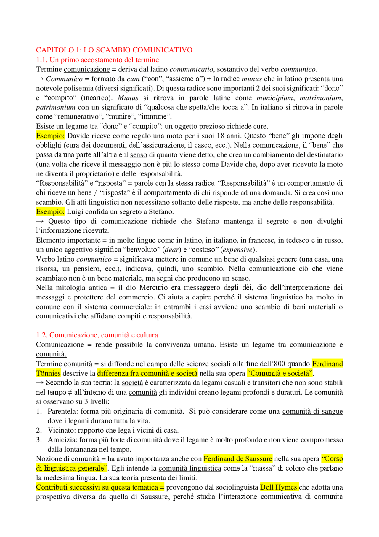 La Comunicazione Verbale - Cigada Sara, Rigotti Eddo - Docsity
