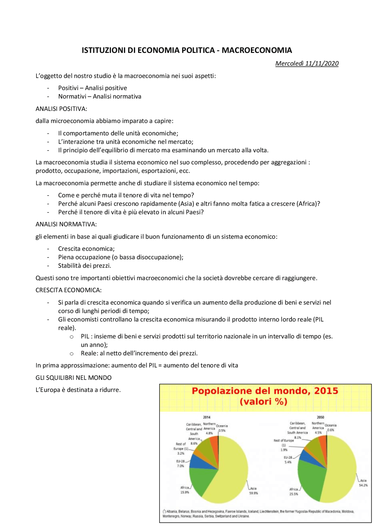 Appunti Macroeconomia Docsity