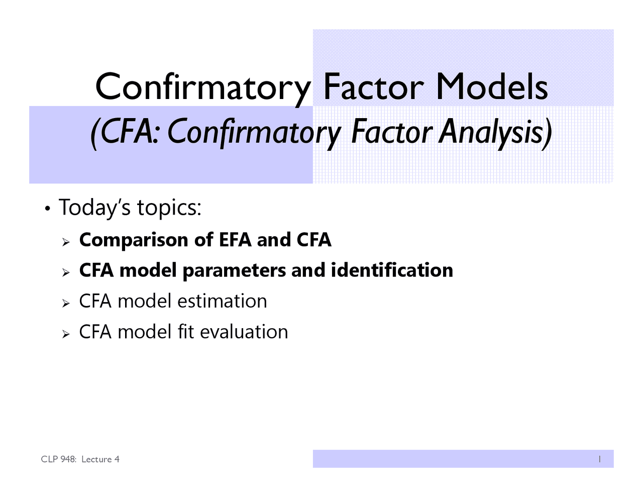 Confirmatory Factor Analysis Docsity