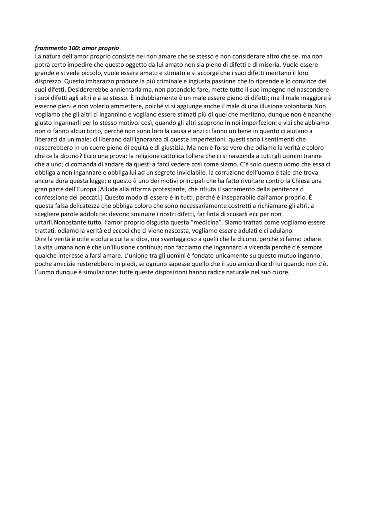 Frammento 100 Di Pascal Docsity