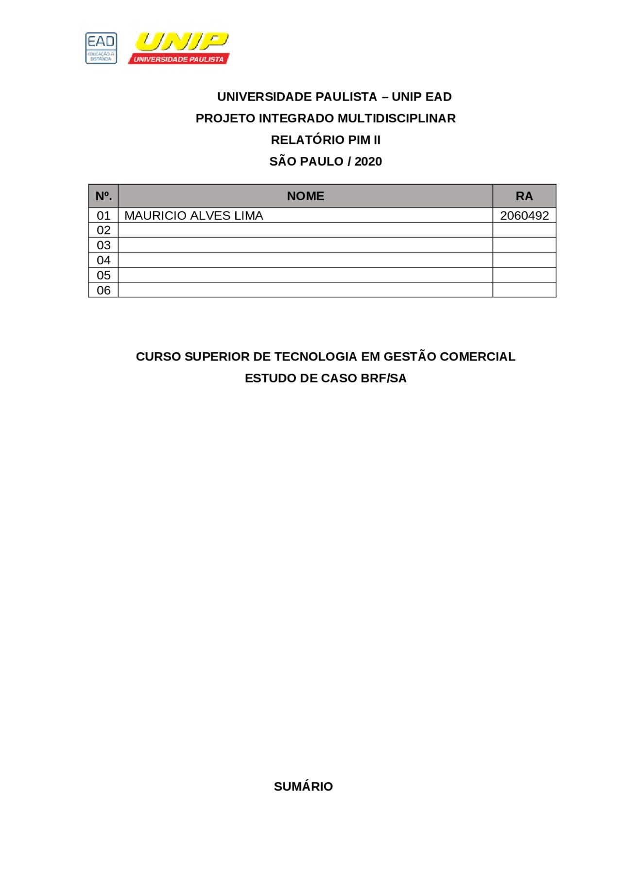 Pim Ii Gestão Comercial Docsity