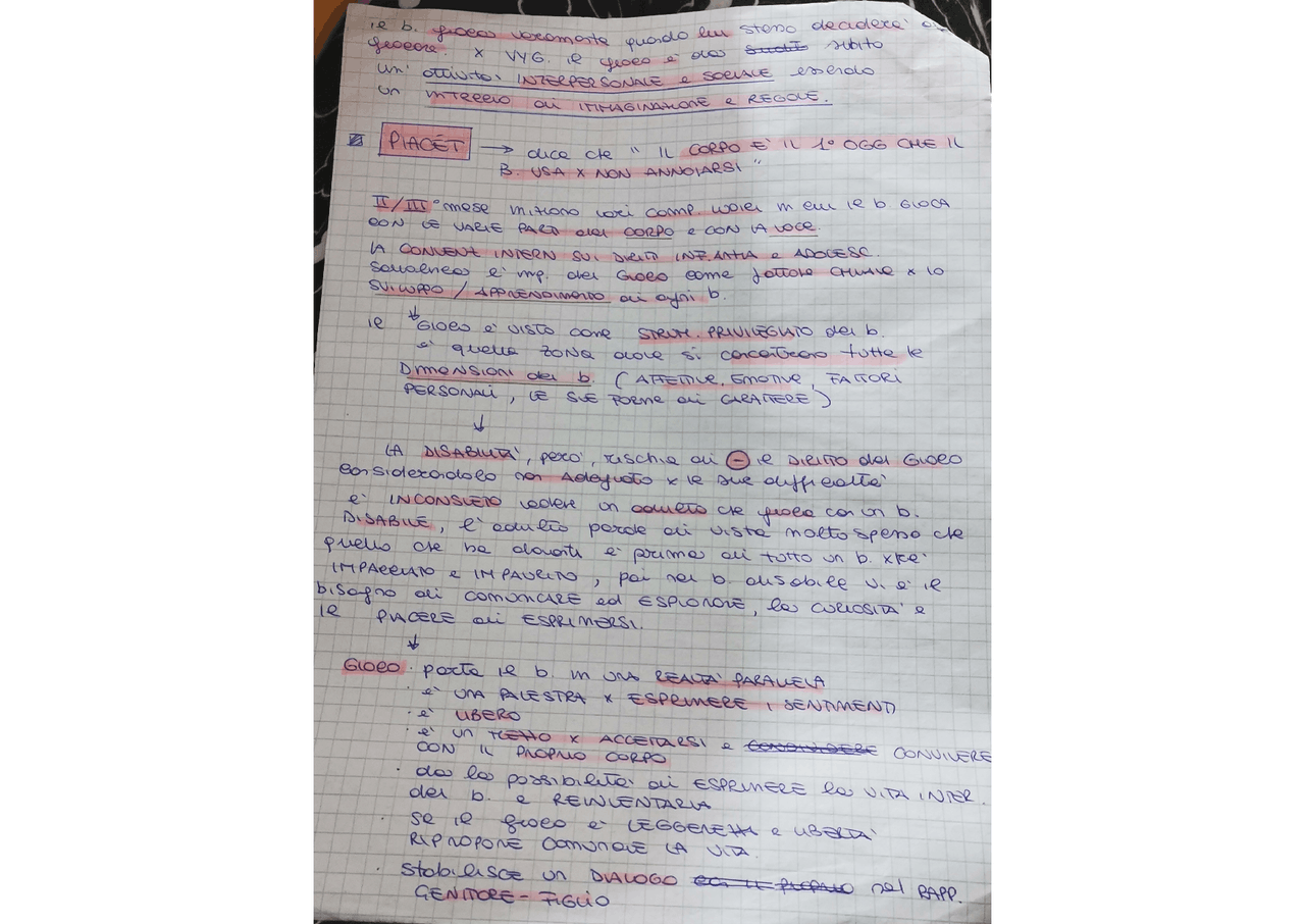 Il gioco secondo piacet - Docsity