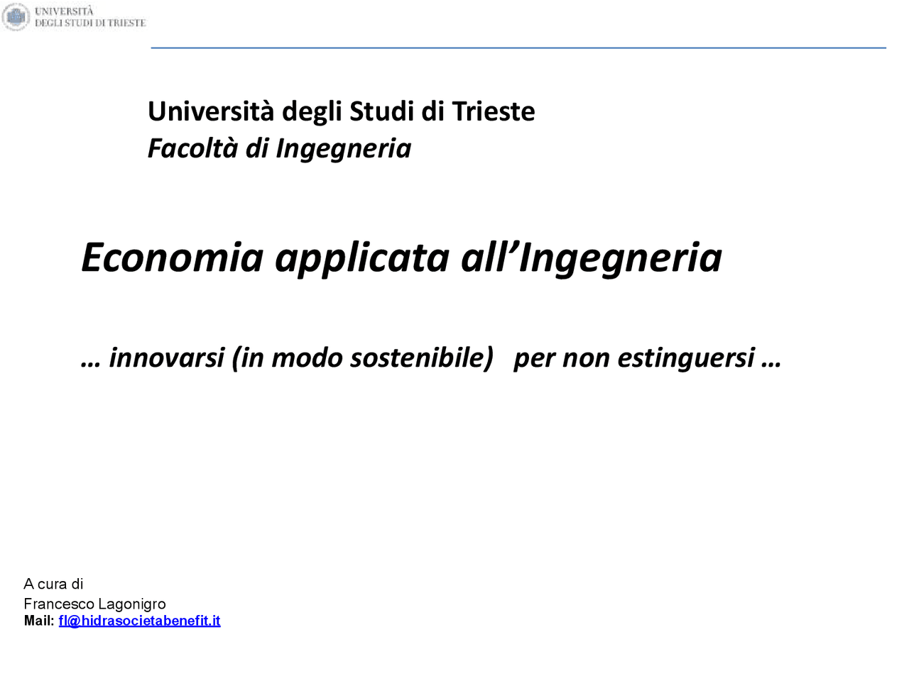 Economia Applicata Allingegneria 1 Docsity