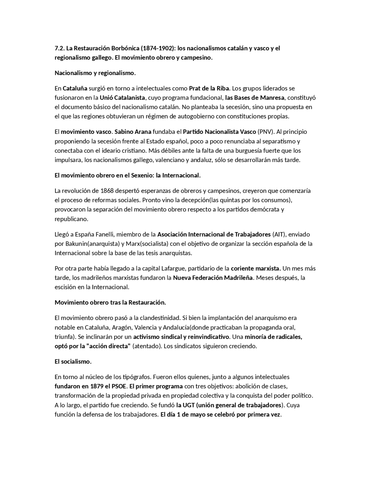 Apuntes Historia De EspaÑa Para Selectividad Docsity