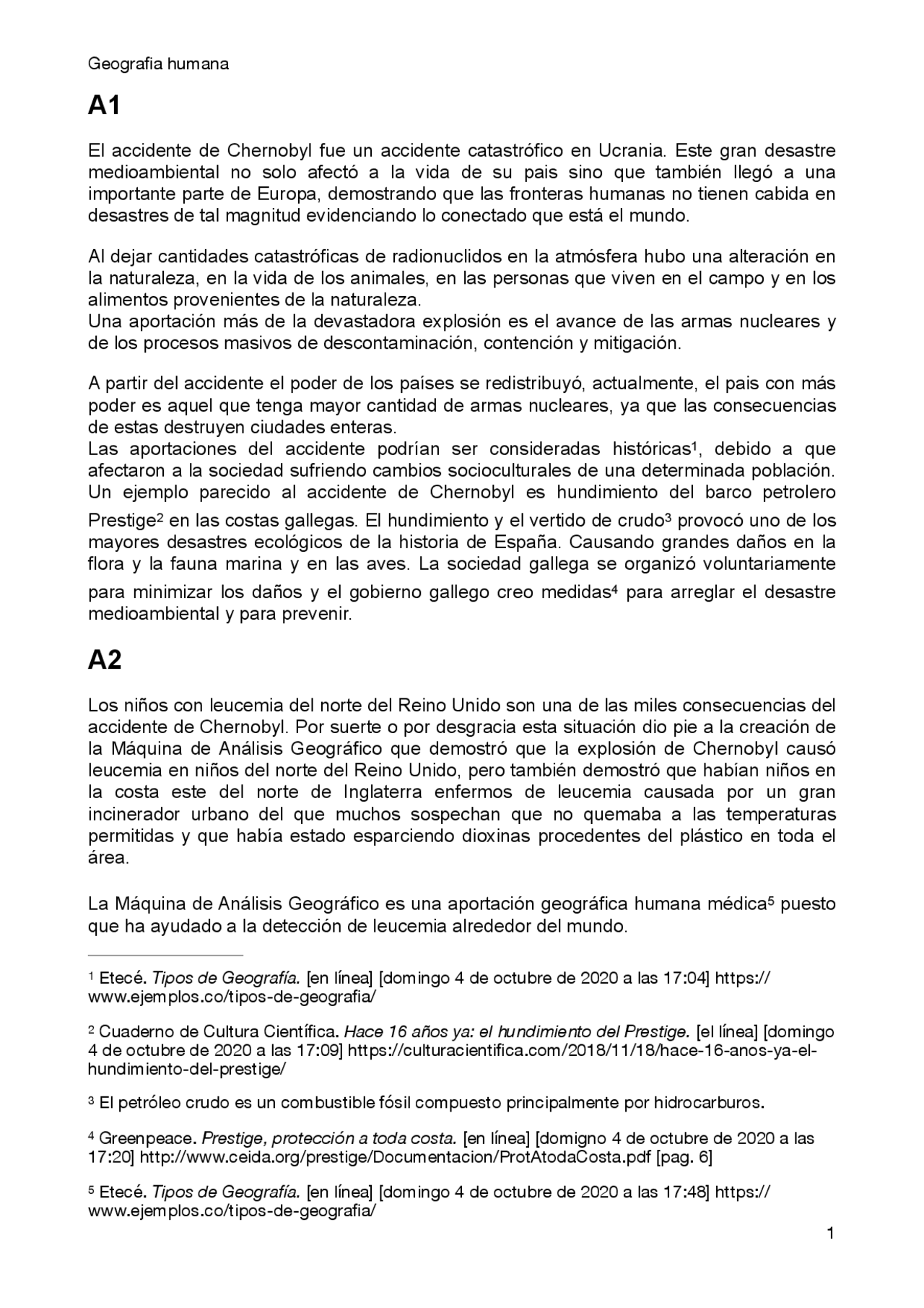 Recención de geografía humana UB - Docsity