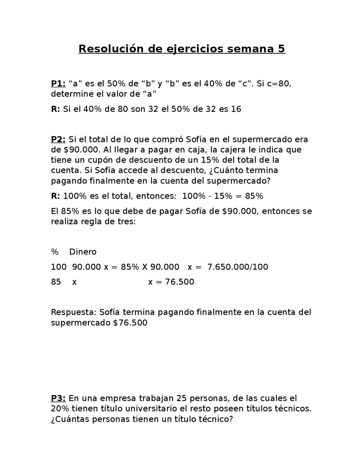Matetica para todos lo que la necesiten - Docsity