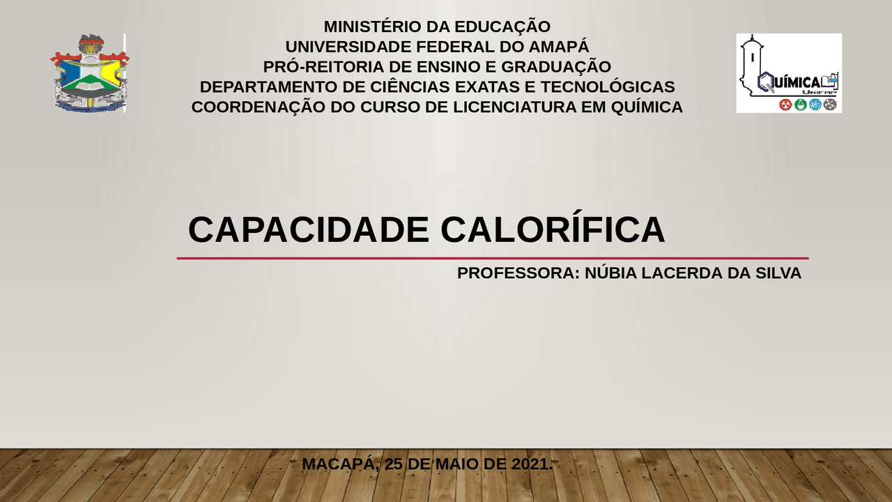 Capacidade Calorífica - Docsity