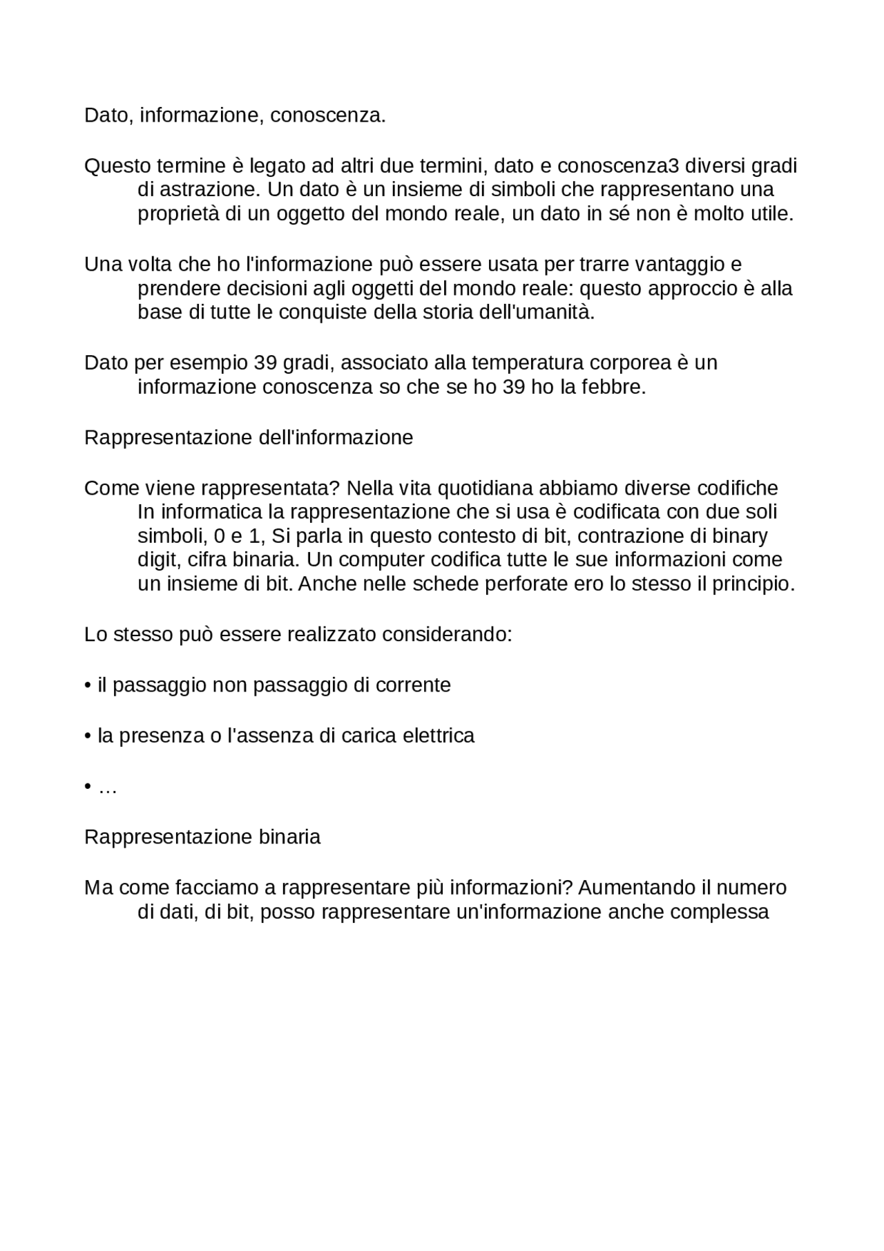 Informatica Umanistica Di Base Docsity