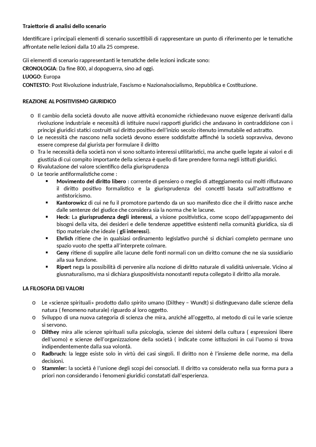 Elaborato Filosofia Del Diritto Reazione Al Positivismo Giuridico Docsity