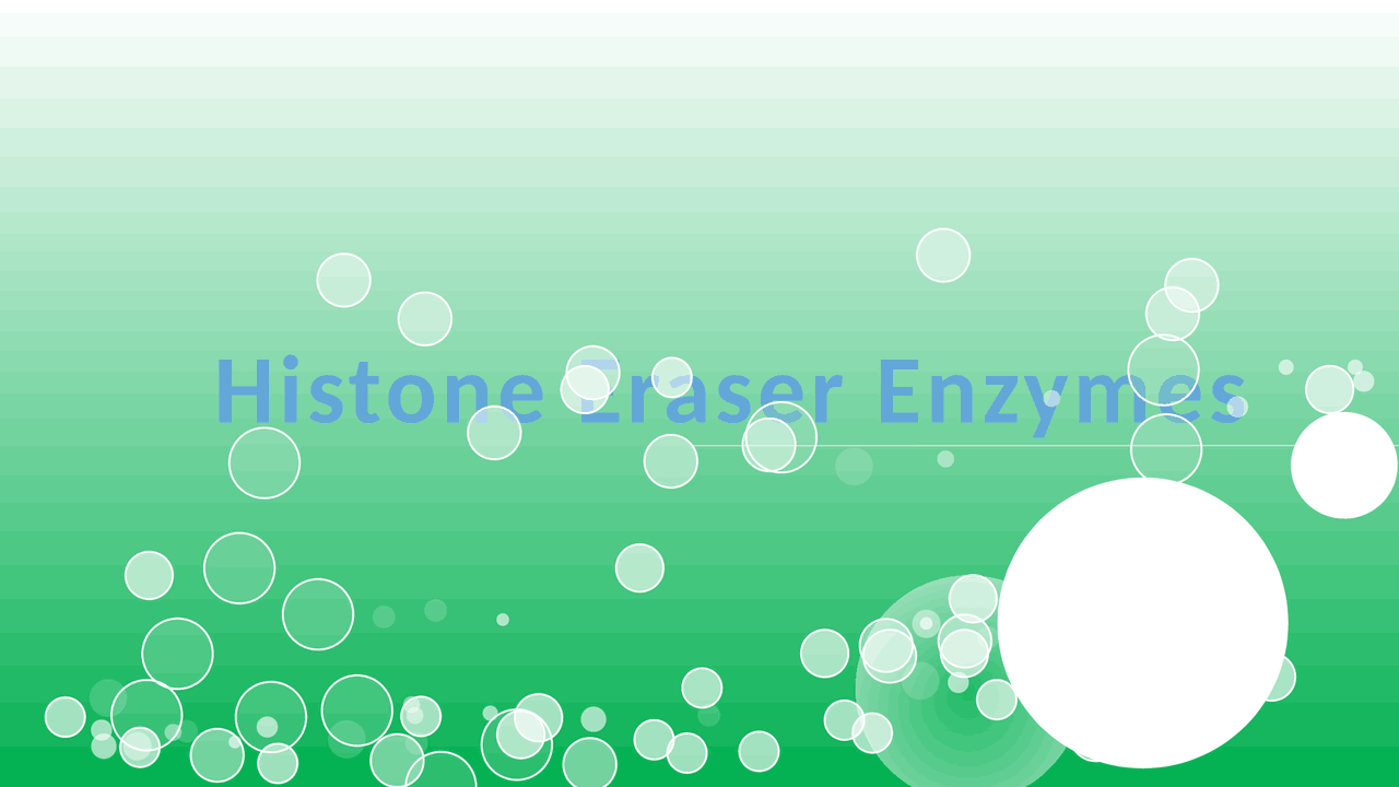 Histone Eraser Enzymes - Docsity