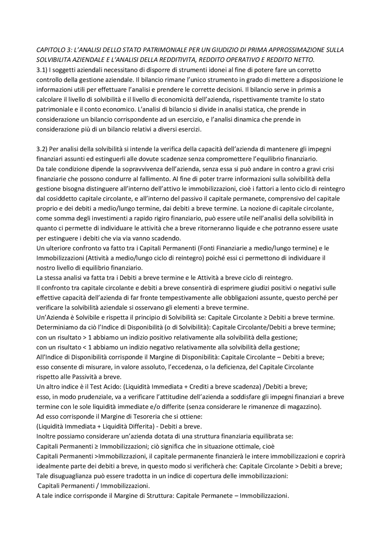 Materiale Bilanci Aziendali Docsity