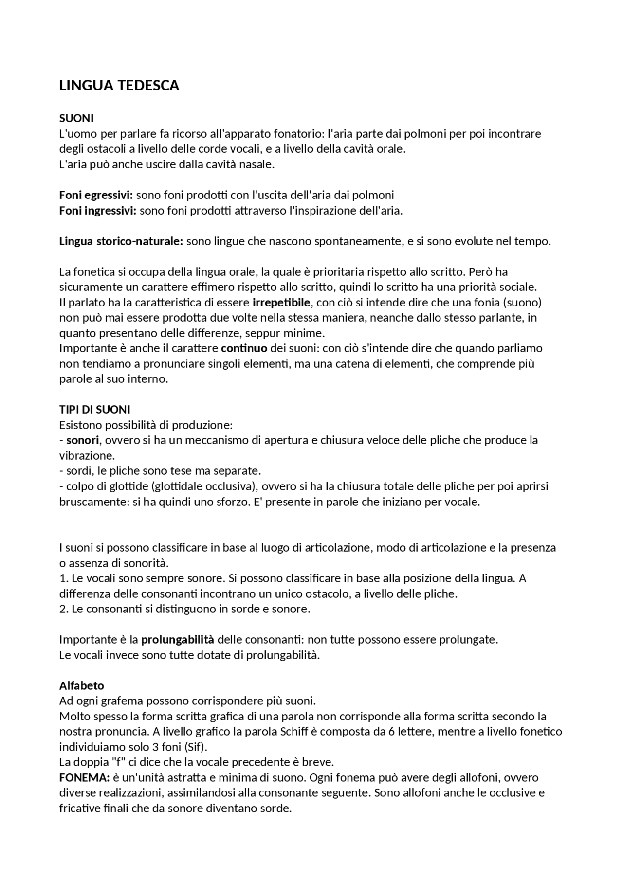 Lingua Tedesca Esame Di Meola Docsity