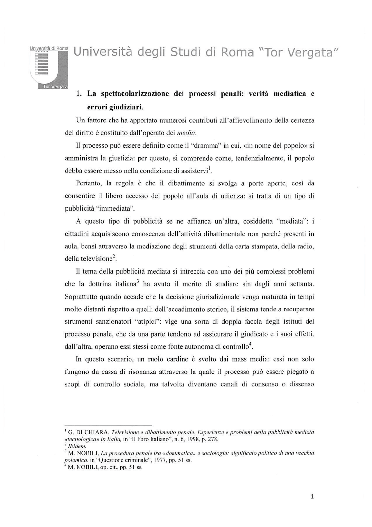Procedura Penale Federico 2 Docsity