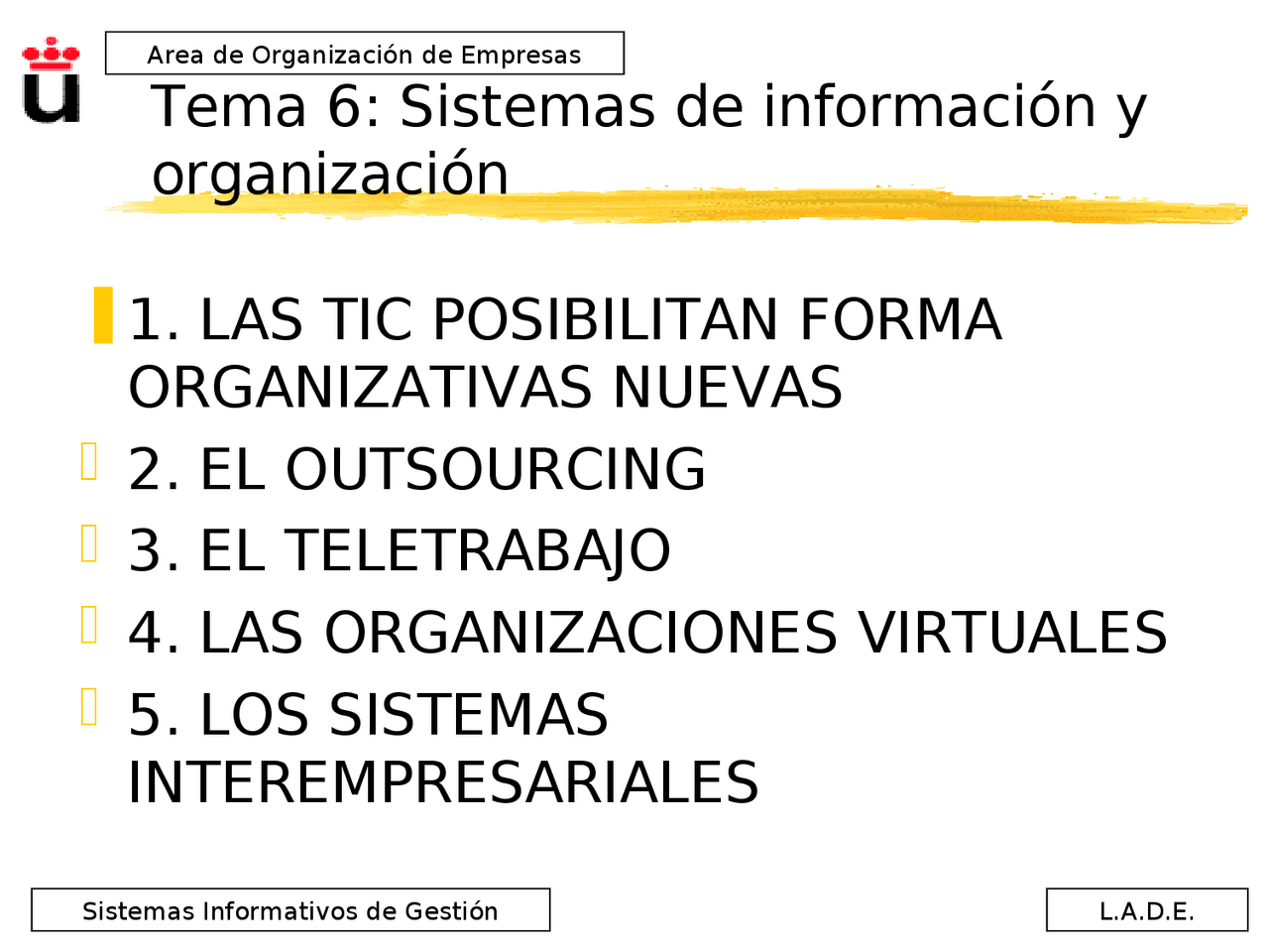 APUNTES Sistemas informativos de gestion ade - Docsity