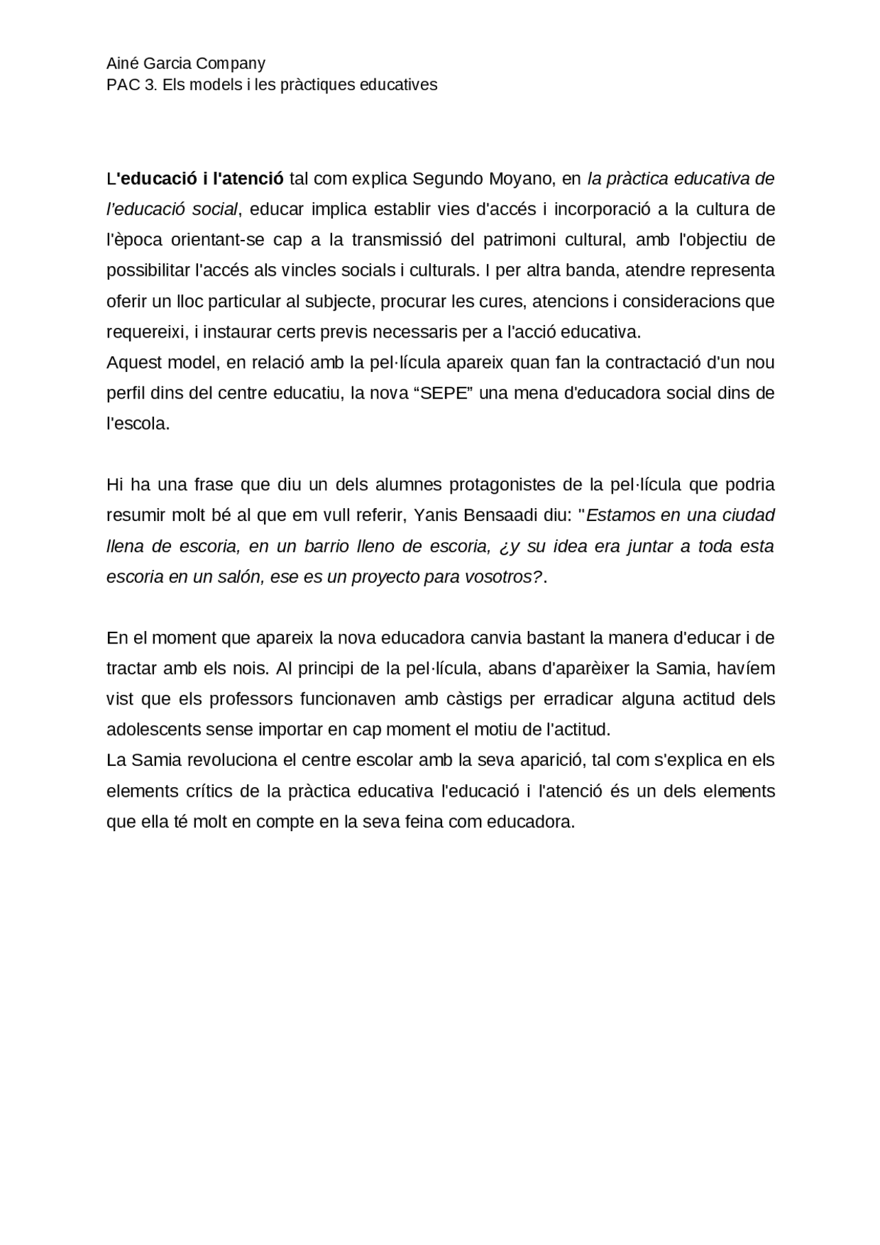 Pac 3 Mètodes I Tècniques Docsity