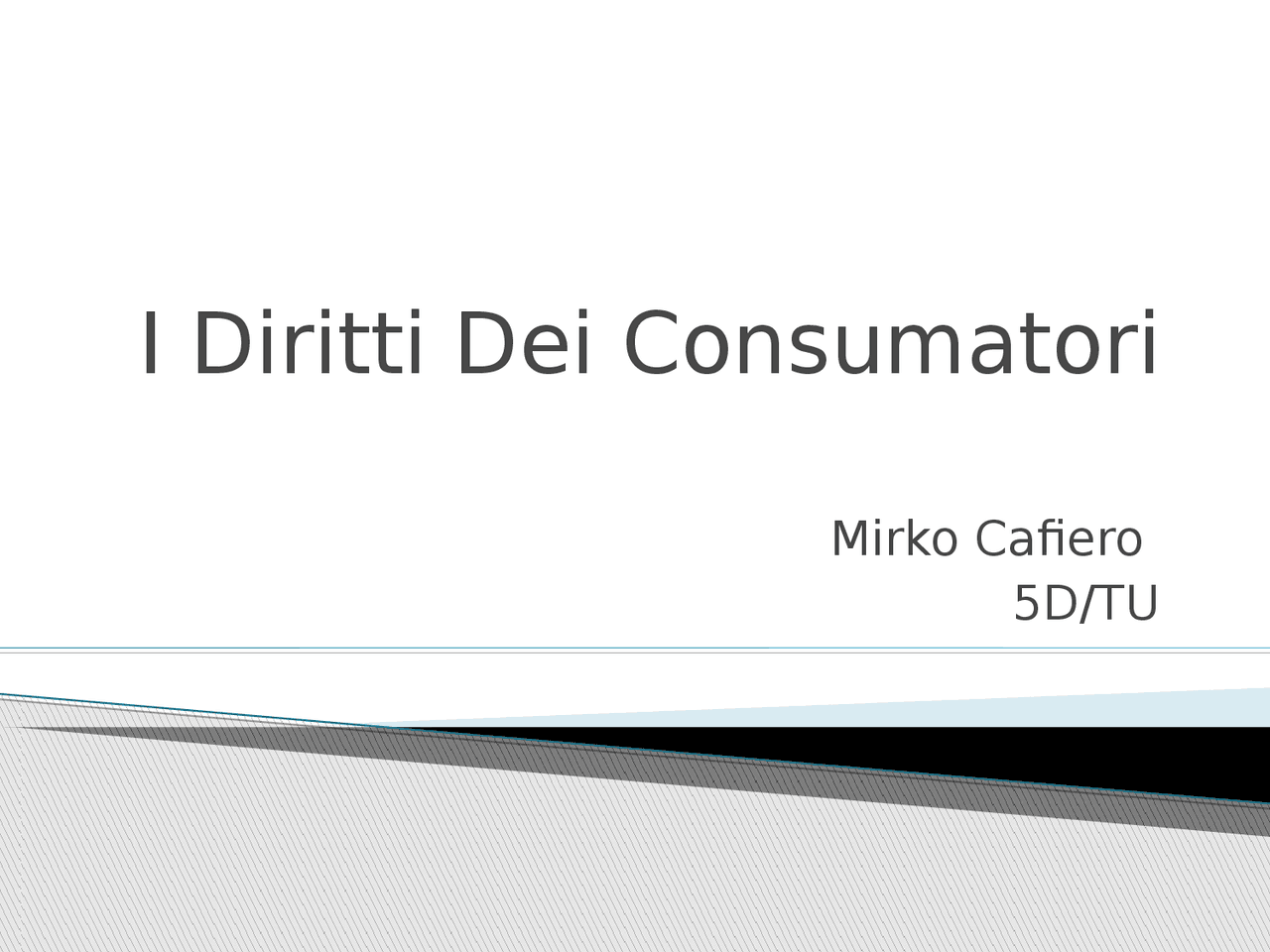 Powerpoint Sui Diritti Dei Consumatori Slide Di Diritto Docsity