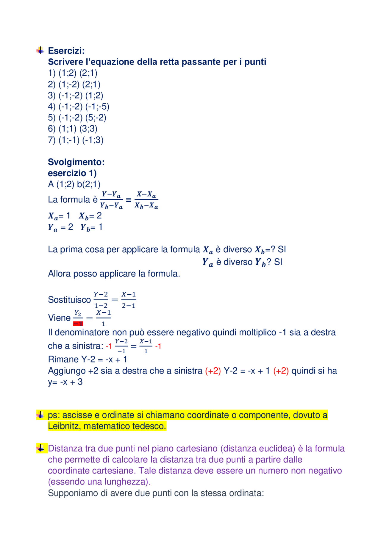 Geometria Appunti Ultima Parte Docsity