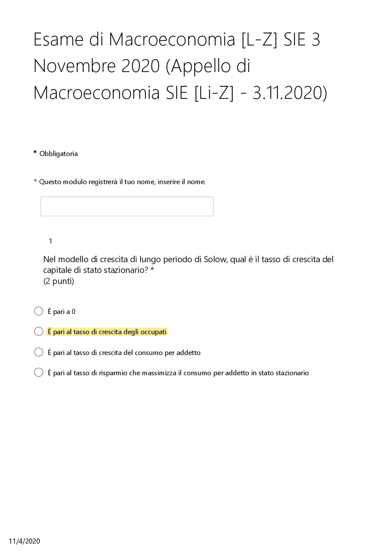 Macroeconomia Esercizi Esercizi Di Macroeconomia Docsity
